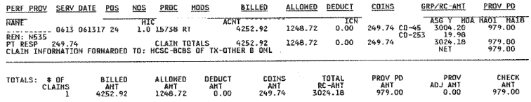 Insurance Billing Posting a Medicare Sequestration Payment