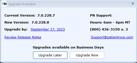 Update Available: Learn More