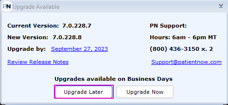 Update Available: Learn More