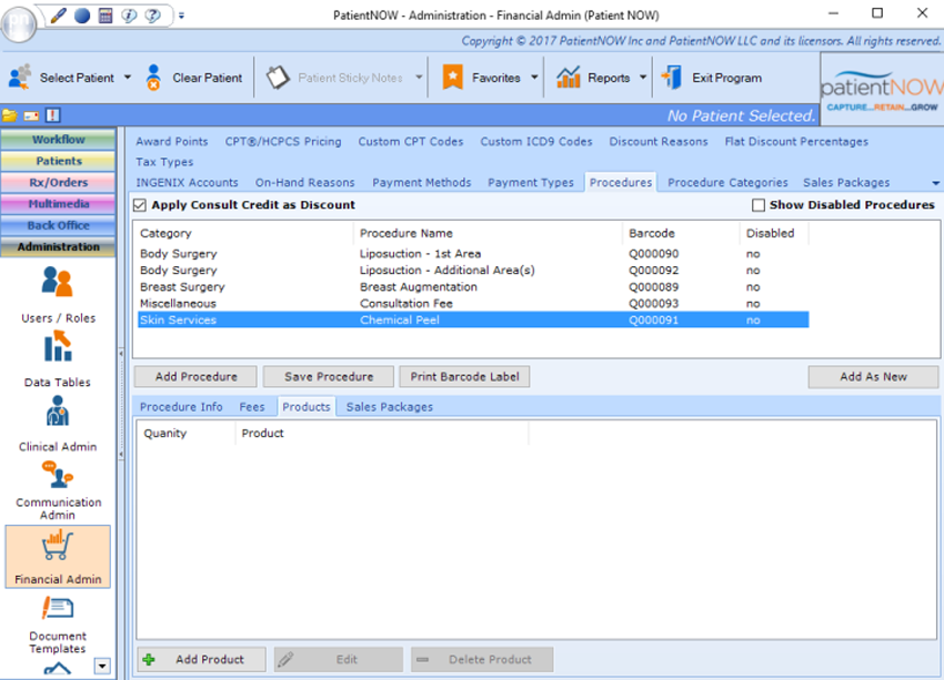 Configuring Procedures