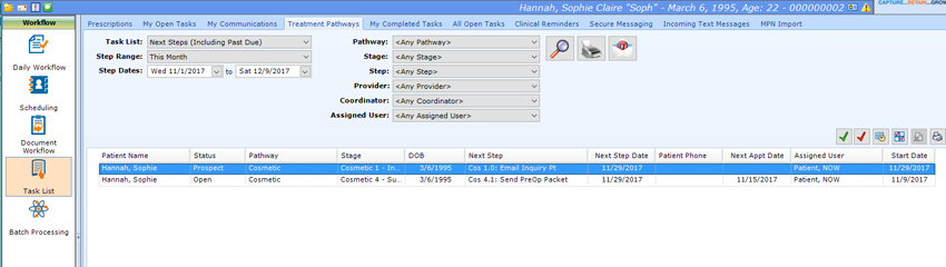 Your Treatment Pathways Task List