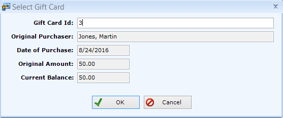 Using a Gift Card as Payment on an Invoice