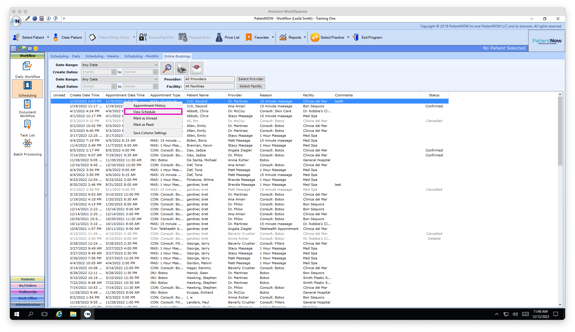 PatientNow Pro: Track Online Appointment Bookings