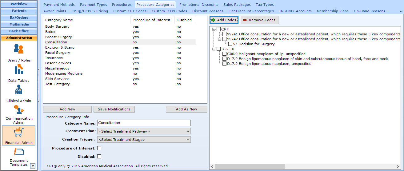 PatientNow Pro: Configuring Coding Quick Picks