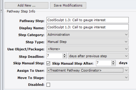 PatientNow Pro: Treatment Pathways Advanced Configuration Steps/Stages