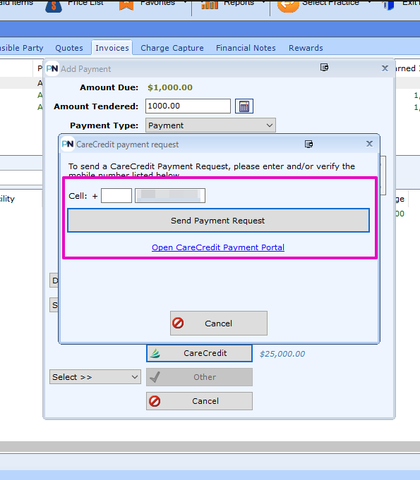 PatientNow Pro: CareCredit Integration