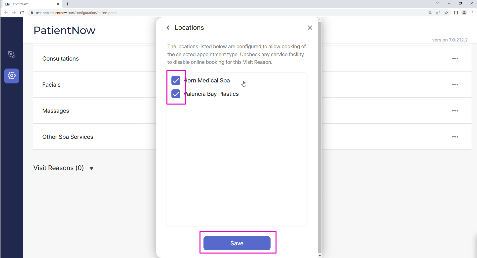 PatientNow Pro Online Booking: Configuring the Online Portal