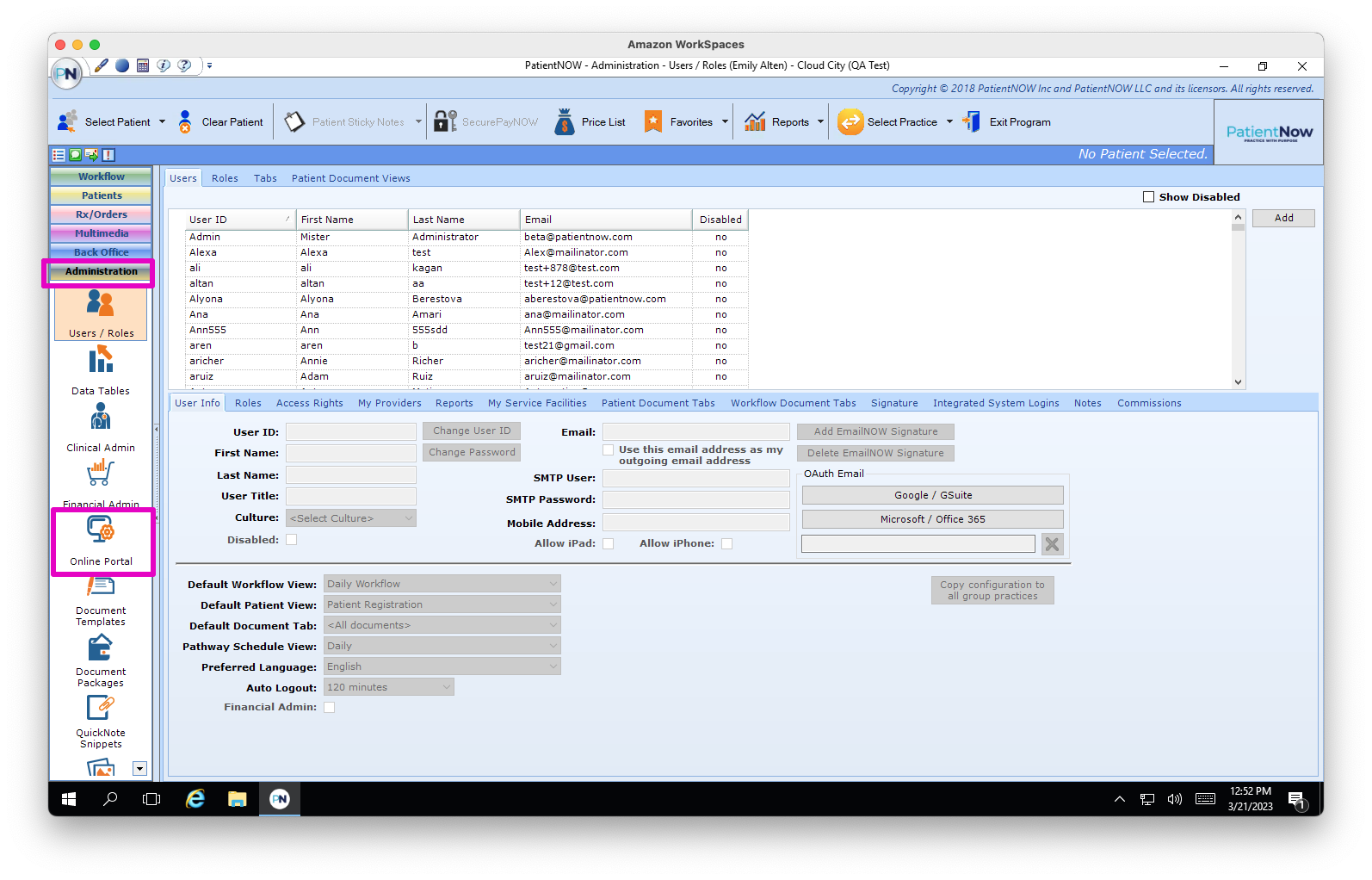 PatientNow Pro Online Booking: Configuring the Online Portal
