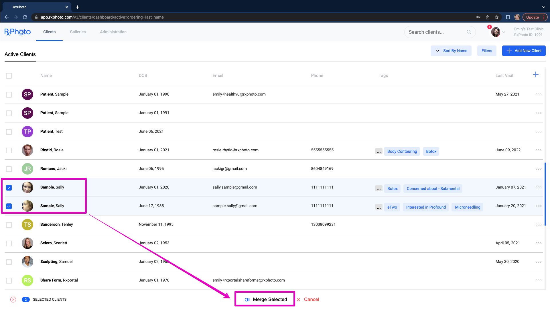 RxPhoto - Merge Duplicate Records