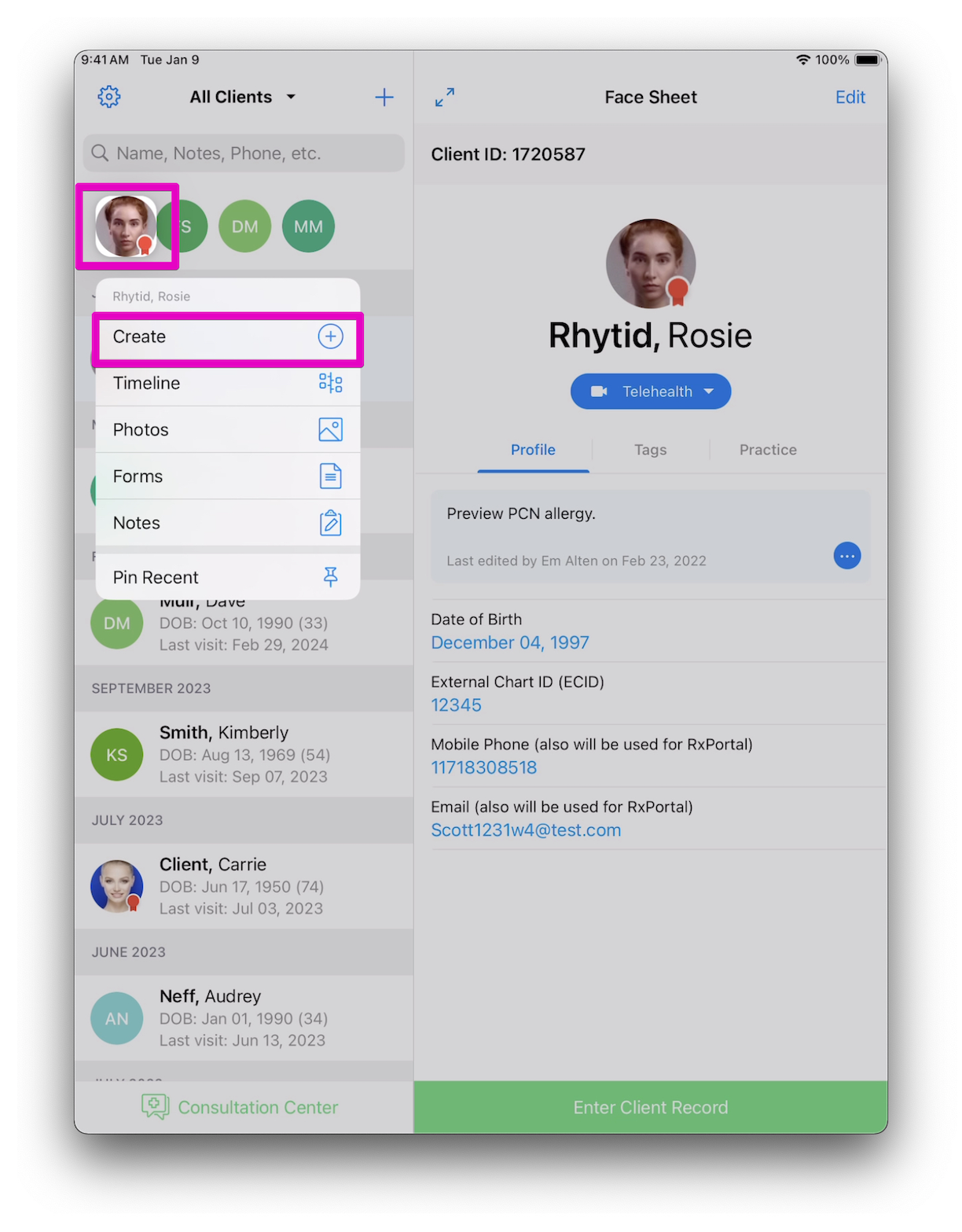 RxPhoto - How to Use the Create Workflow