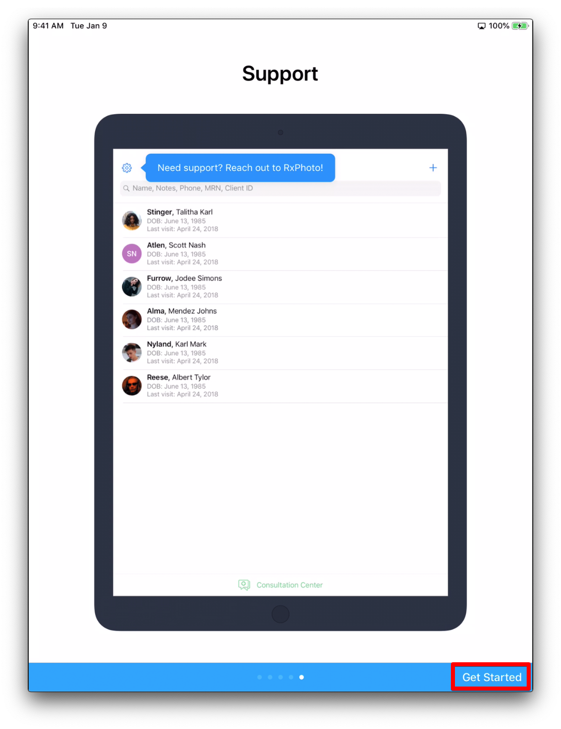 RxPhoto - First Login to RxPhoto