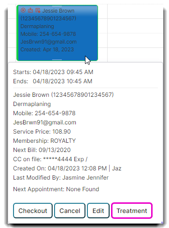 PatientNow Essentials/EnvisionNow: Treatment Screen - Summary Tab