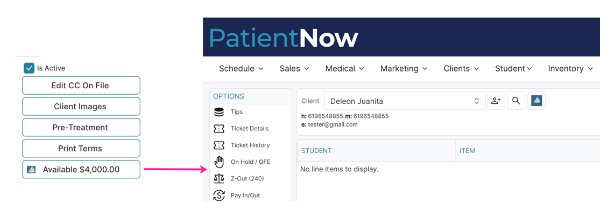 PatientNow Essentials/EnvisionNow: CareCredit Integration
