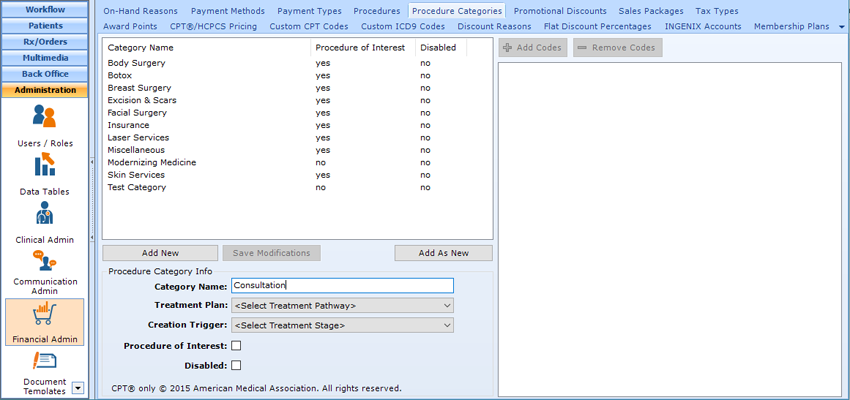 PatientNow Pro: Configuring Coding Quick Picks