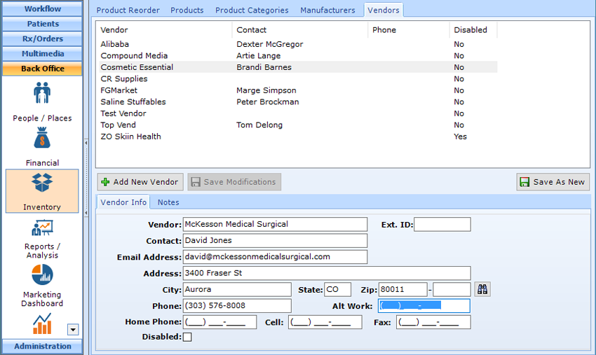 PatientNow Pro: Configuring Inventory