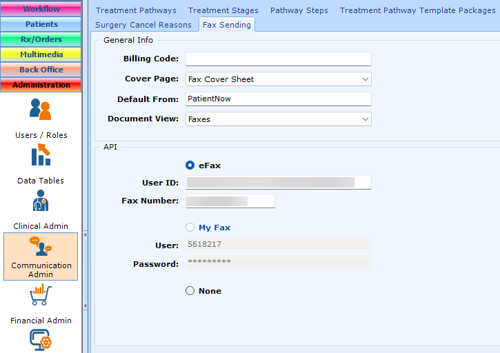 PatientNow Pro: eFax Configuration & User Guide