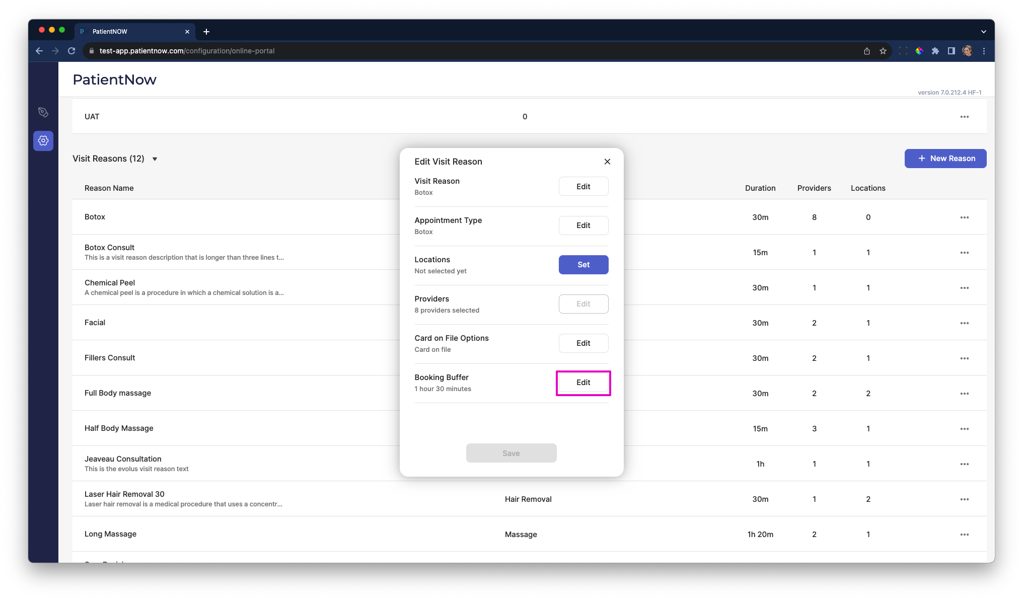 PatientNow Pro Online Booking: Configuring the Online Portal
