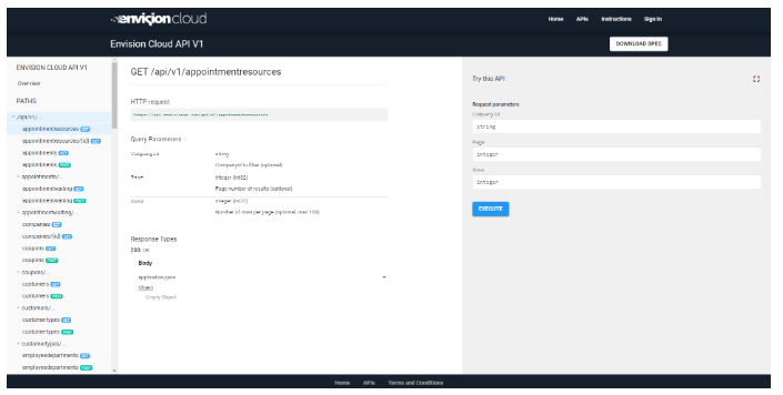 PatientNow Essentials/EnvisionNow: API Integration