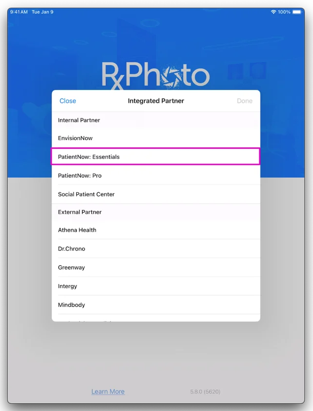 PatientNow Essentials/EnvisionNow: RxPhoto