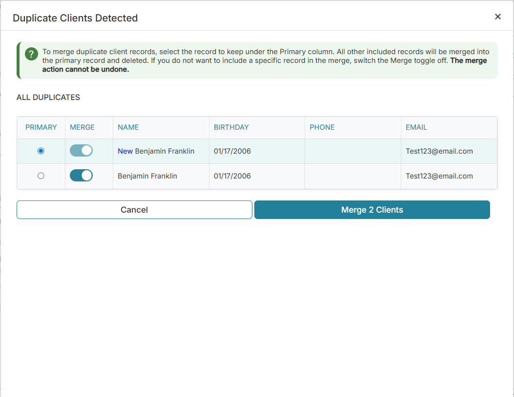 PatientNow Essentials/EnvisionNow: Client List